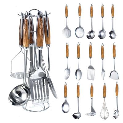 China Stainless Steel Kitchen Utensil Set for Cooking Tools and Accessories ISO9001 Attested for sale