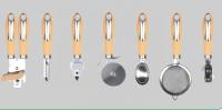 China Wooden Houseware Kitchen Gadget Set Home Kitchen Accessories for Fruit Vegetable for sale