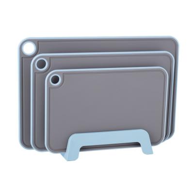 China Plastic Cutting Boards with Deep Juice Grooves Lava Orange Durable and Dishwasher Safe for sale