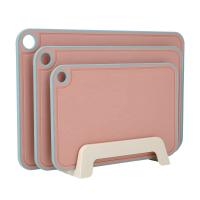 China Plastic Cutting Boards with Deep Juice Grooves Lava Orange Durable and Dishwasher Safe for sale