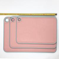 China Customizable Multifunction Kitchen Plastic Index Anti-slip PP Chopping Block Cutting Board Set With Stand for sale