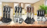 China Stainless Steel Cooking Serving Set Slotted Turner Spoon for Kitchen Cooking Utensils for sale