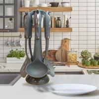 China Stainless Steel Cooking Serving Set Slotted Turner Spoon for Kitchen Cooking Utensils for sale