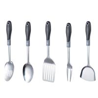 China Compact Kitchen Designs Stainless Steel Cookware Set with Metal Utensils Included for sale