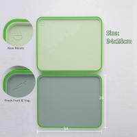 China PP Reversible Large Kitchen Chopping Board with Easy Grip Handle and Deep Juice Grooves for sale
