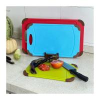 China Custom Plastic Index Chopping Board Magic Cook Plastic 3-Pieces Cutting Board Color for sale