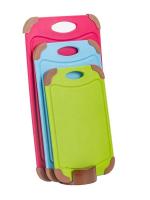 China Custom Plastic Index Chopping Board Magic Cook Plastic 3-Pieces Cutting Board Color for sale