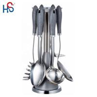 China Metal Type Stainless Steel Utensil Set for Sustainable Retro Kitchen Cooking Supplies for sale