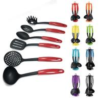 China Eco-friendly Colorful Kitchen Utensils Set Heat Resistant up to 210C for Thanksgiving for sale