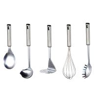China S/S 201 Handle Stainless Steel Utensilios De Cocina Kitchen Cooking Set Utensil Holder for sale