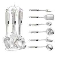 China Sample Stainless Steel Kitchen Accessories Tools Set Silk Printing or Debossed Logo for sale