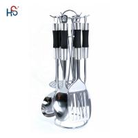 China Stainless Steel Utensil Sets for Kitchen Soup Ladle Skimmer Turner Spatula Rice Scoop for sale