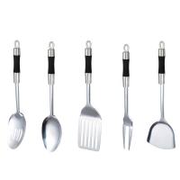 China Stainless Steel Utensil Sets for Kitchen Soup Ladle Skimmer Turner Spatula Rice Scoop for sale