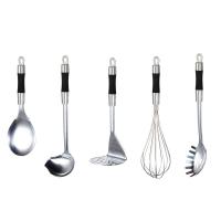 China Stainless Steel Utensil Sets for Kitchen Soup Ladle Skimmer Turner Spatula Rice Scoop for sale