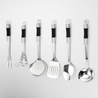 China Kitchen Stainless Steel Cooking Utensils Set with Silk Printing or Debossed Logo for sale