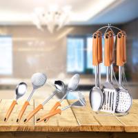 China Acceptable OEM/ODM Stainless Steel Kitchen Cookware Set with Whisk and Utensils for sale