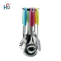 China Custom s LOGO Colorful Stainless Steel Kitchen Utensil Set for Minimalist Design Style for sale