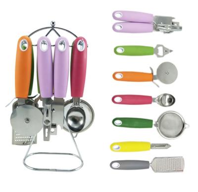 China Kitchen Essentials Can Opener Peeler Strainer Ice-cream Spoon Pizza Cutter Eco-Friendly for sale