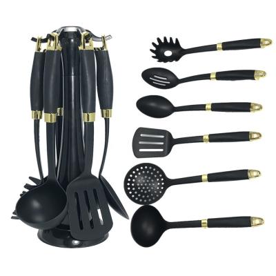 China Kitchen Cookware Sets 7-Piece Gold Utensil Set for Cooking Tools and Accessories for sale