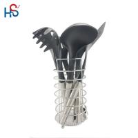 China Silk Printing Logo Kitchen Gadgets 6 pcs Wooden Kitchen Utensils Set for Home Kitchen for sale