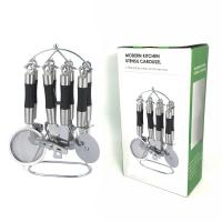 China Silk Printing Logo 7 Piece Kitchen Tools Gadgets Set for Convenient and Stylish Cooking for sale