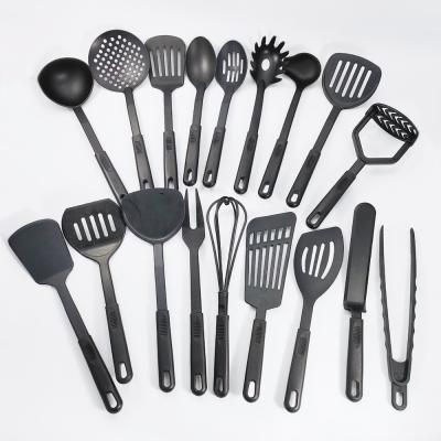China Kitchen Cooking Tools Utensil Set 18 Pcs Garden Plastic Household Items with PP Handle for sale