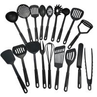 China Kitchen Cooking Tools Utensil Set 18 Pcs Garden Plastic Household Items with PP Handle for sale