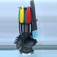 China Kitchen Utensils Set Heat Resistant Nylon Cooking Spoons Turner Skimmer Pasta Server for sale