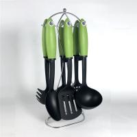 China Kitchen Utensils Set Heat Resistant Nylon Cooking Spoons Turner Skimmer Pasta Server for sale