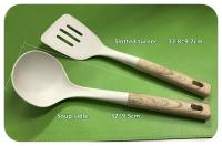 China ODM or OEM Accepted 6-Piece Kitchen Utensils Set With Rotating Stand and Nylon ABS Handle for sale