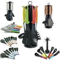 China 7 Pcs Non-stick Utensils Set with Heat Resistant Silicone Cooking Tools and TPR Handle for sale