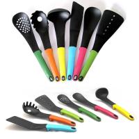 China 7 Pcs Non-stick Utensils Set with Heat Resistant Silicone Cooking Tools and TPR Handle for sale