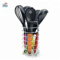 China 7 Pcs Non-stick Utensils Set with Heat Resistant Silicone Cooking Tools and TPR Handle for sale