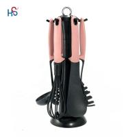 China 7 Pcs Non-stick Utensils Set with Heat Resistant Silicone Cooking Tools and TPR Handle for sale