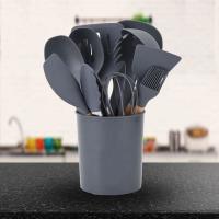 China Experience the Best Cooking with Silicone Kitchen Utensils Set and Wooden Handle for sale