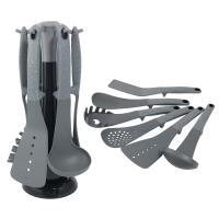 China Kitchen Accessories with Rotating Stand and Nylon ABS Handle Nonstick Cooking Utensil for sale