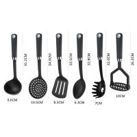 China 7pcs Kitchen Tool Set Nylon Chinese Kitchen Utensils Tools with Customized Color for sale