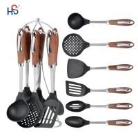 China Home Kitchenware Heat Resistant Cooking Spoons Set with PA66 Plastic Type and Material for sale