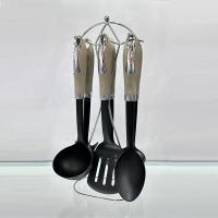 China Home Kitchenware Heat Resistant Cooking Spoons Set with PA66 Plastic Type and Material for sale