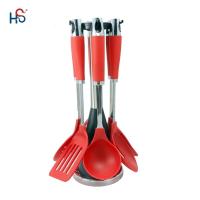 China Sustainable Plastic PA66 Cooking Spoons Set for Kitchen Non Stick Cookware and Gadgets for sale