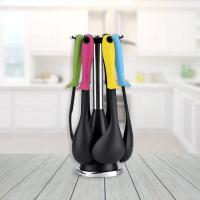 China Eco-Friendly Solid Spoon Food Turner Spatula Slotted Spoon Whisk Acacia Silicon Cooking Utensil for sale