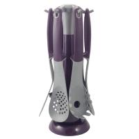 China Non Stick Kitchen Utensil Set with Holder 7 Pieces and Heat Resistant up to 480°F for sale