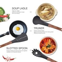 China 7pcs Kitchen Utensils Set Heat Resistant Silicone Cooking Tools for Non-stick Cooking for sale
