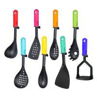 China Sustainable Kitchen Cooking Utensil Set with Rotating Stand and TPR PP Handle Material for sale