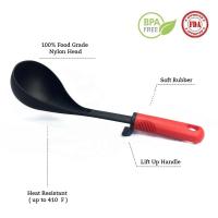 China Sustainable Kitchen Cooking Utensil Set with Rotating Stand and TPR PP Handle Material for sale