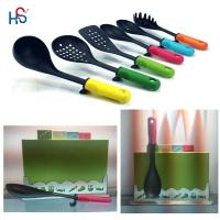 China Sustainable Kitchen Cooking Utensil Set with Rotating Stand and TPR PP Handle Material for sale