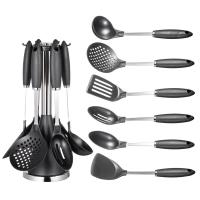 China TPR Handle Stainless Steel Kitchen Utensils Spoons for Home and Kitchen Accessories for sale