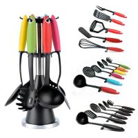 China TPR Handle Stainless Steel Kitchen Utensils Spoons for Home and Kitchen Accessories for sale