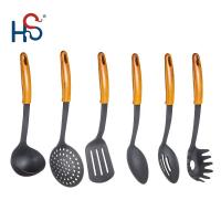 China Wooden Handle Kitchen Utensil Sets Cooking Tool Set Kitchen Appliances Wooden Color for sale
