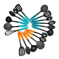 China Wooden Handle Kitchen Utensil Sets Cooking Tool Set Kitchen Appliances Wooden Color for sale